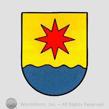 Mark with Shield with star and heraldic water. | #412947
