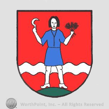 Mark with Shield with a woman holding a sickle | #413085