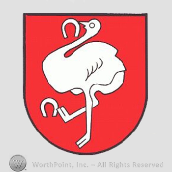 Mark with Shield with an ostrich with two | #413247