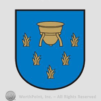 Mark with Shield with a cauldron and five patches | #413395