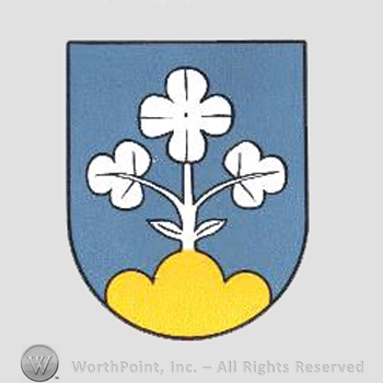 Mark with Shield with a trefoil over a heraldic | #413584
