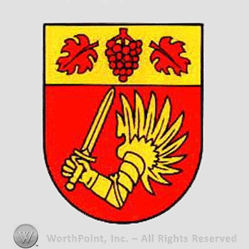 Mark with Shield with a bunch of grapes with two | #413754