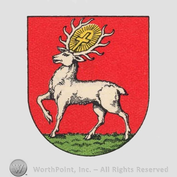 Mark with Shield with a stag with a cross between | #414464