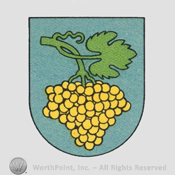 Mark with Shield with a bunch of grapes. | #414513