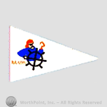 Mark with Yacht Club Burgee: pirate on a boat | #420965