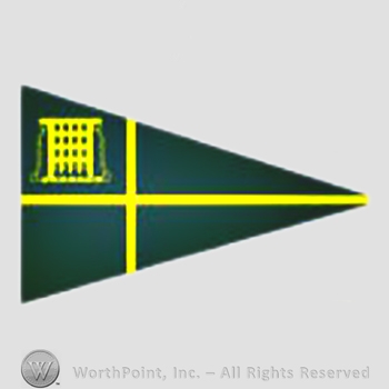 Mark with Yacht Club Burgee: a cross and a castle | #421221