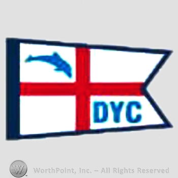 Mark with Yacht Club Burgee: a cross, a dolphin | #421637