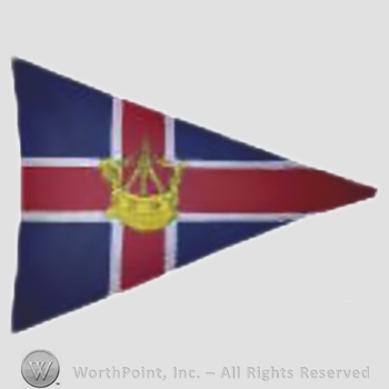 Mark with Yacht Club Burgee: a cross and a boat | #422001