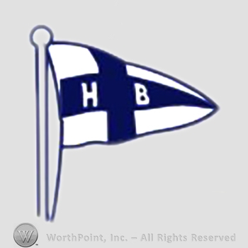 Mark with Yacht Club Burgee: HB on a cross. | #422035