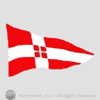 Mark with Yacht Club Burgee: a cross in a square, | #422140