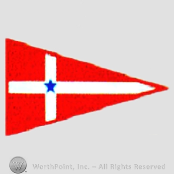 Mark with Yacht Club Burgee: a cross with a star | #422235