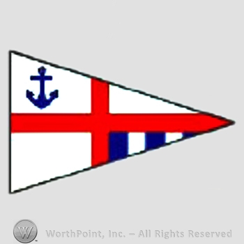 Mark with Yacht Club Burgee: a cross and an | #423124