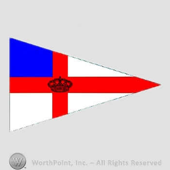 Mark with Yacht Club Burgee: a crown on a cross. | #423277