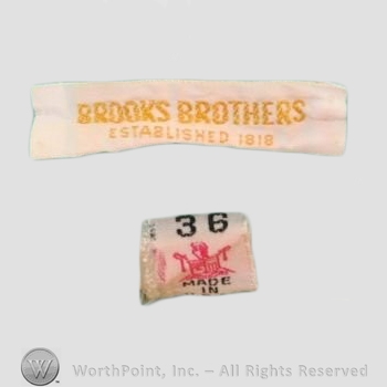 Mark with Clothing label : Brooks Brothers. | #430768