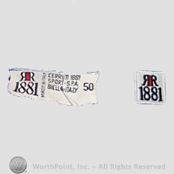 Mark with Clothing label : Cerruti. | #430871