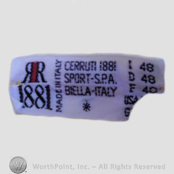 Mark with Clothing label : Cerruti. | #430872