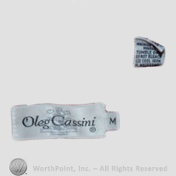 Mark with Clothing label : Oleg Cassini. | #431772