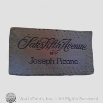 Mark with Clothing label : Saks & Company. | #431921