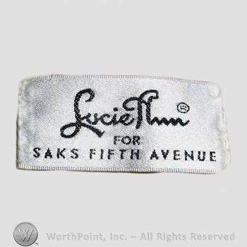 Mark with Clothing label : Saks & Company. | #431923