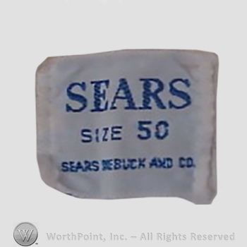 Mark with Clothing label : Sears, Roebuck and | #431953