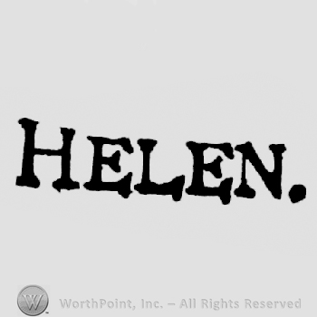 Mark with The word "HELEN.". | #4464