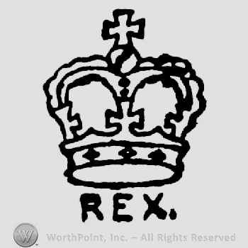 Mark with Crown above Rex written | #4470