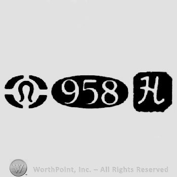 Mark with Import Mark and Britannia Standard Mark | #44989