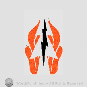 Mark with Heraldry: Black lightning bold atop a | #450576