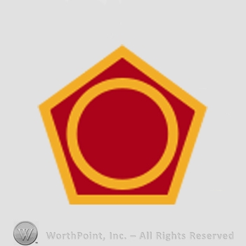 Mark with Heraldry: Red pentagon edged in yellow | #450611