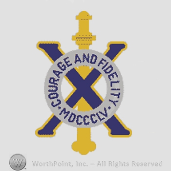 Mark with Heraldry: Yellow staff crossed by a | #450982