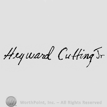 Mark with The text "Heyward Cutting Jr". | #4510