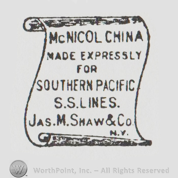 Mark with A scroll and the text "McNICOL CHINA | #4534