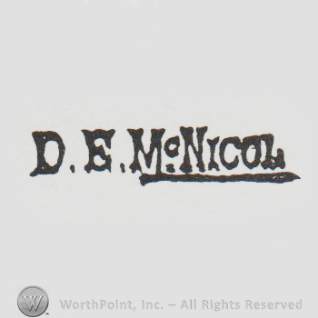 Mark with The text "D. E. McNICOL". | #4542