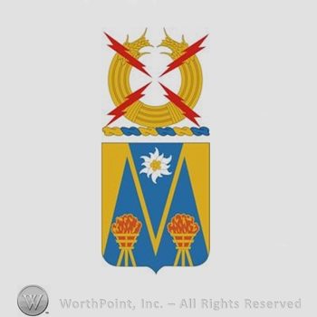 Mark with Heraldry: Yellow shield with three blue | #458243