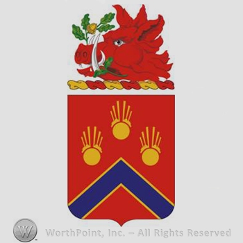 Mark with Heraldry: Red shield with a blue arrow | #460872
