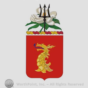 Mark with Heraldry: Red shield containing a | #461250