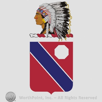 Mark with Heraldry: Red shield with a blue | #461330