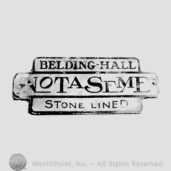 Mark with "BELDING-HALL Lota Seme Stone Lined" | #462406