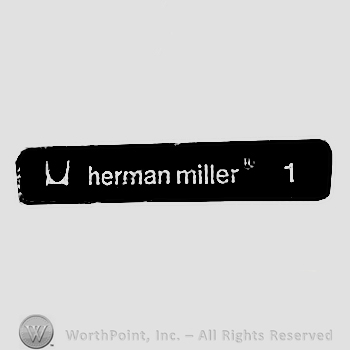 Mark with Stylized letter M near "Herman Miller" | #462487