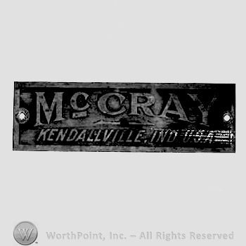 Mark with "McCray Patented Kendallville, Ind, | #462570