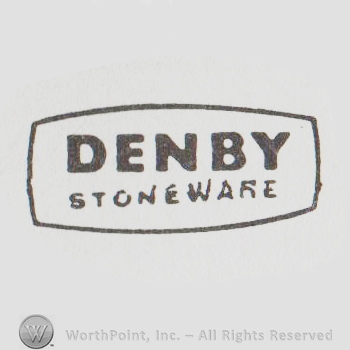 Mark with "denby stoneware" inside a rounded | #4628