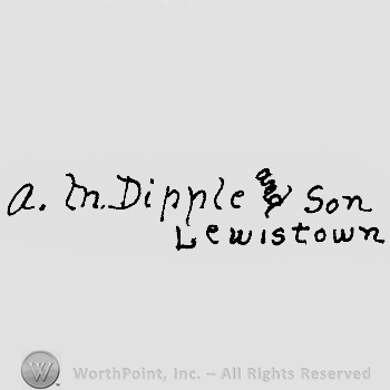 Mark with The text "A. M. Dipple & Son | #4685