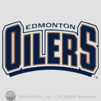 Mark with Edmonton Oilers logo : Edmonton above | #478649