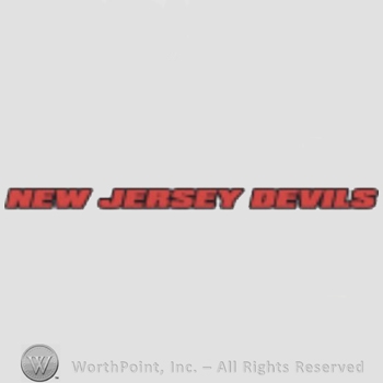 Mark with New Jersey Devils logo : team script. | #478926