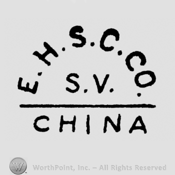 Mark with The text "E.H.S.C.CO. S.V. CHINA". | #4801