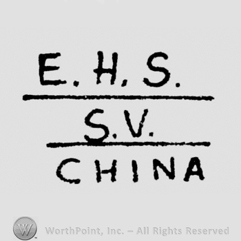 Mark with E.H.S written underlined above S.V. | #4805