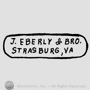 Mark with The text "J. EBERLY & BRO. STRASBURG, | #4856