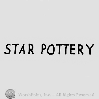 Mark with Star Pottery written | #4857