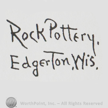 Mark with The text "ROCK POTTERY EDGERTON WIS". | #4865
