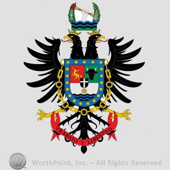 Mark with Heraldry: A hand holding arrows inside | #490675